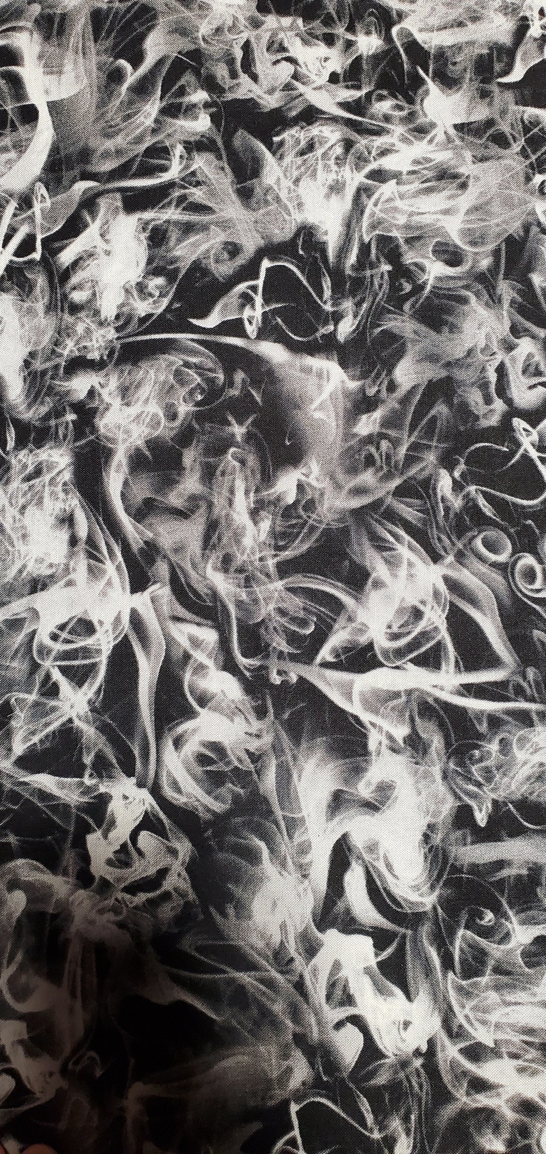 Black Smoke Cotton Fabric - Etsy