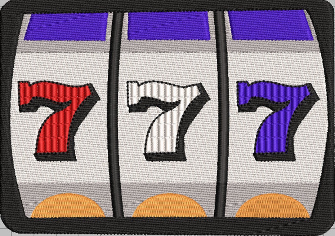 Lucky 7's Slot 5x7 Machine Embroidery Design File - Etsy
