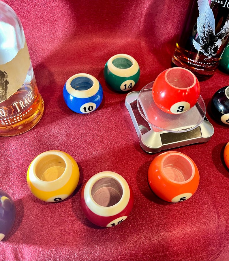 Billiards Shot Glass, Pool Table. 8 Ball - Etsy