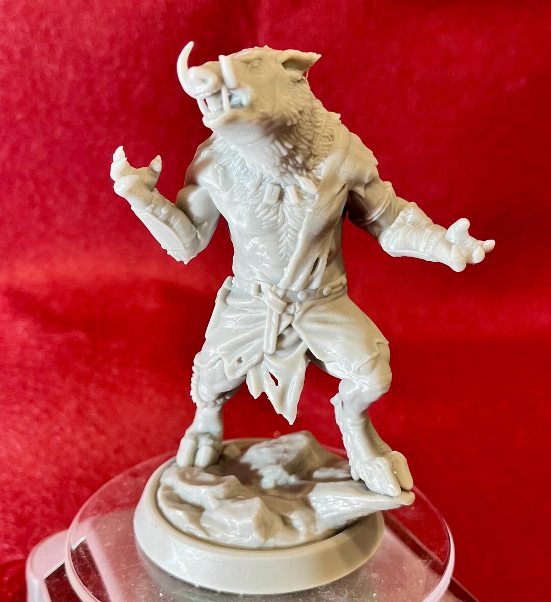 Wereboar - 75mm Scale Resin Miniature - Etsy