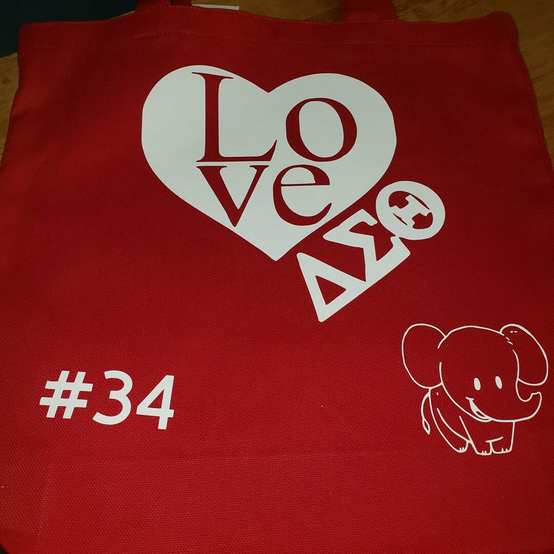 Delta Sigma Theta Tote Bag - Etsy