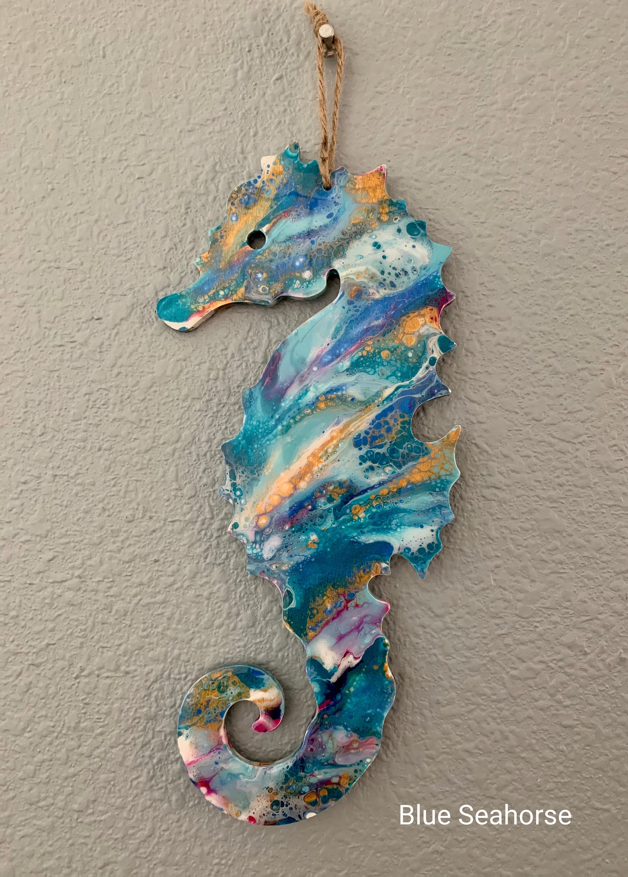 Seahorse Wall Art - Etsy