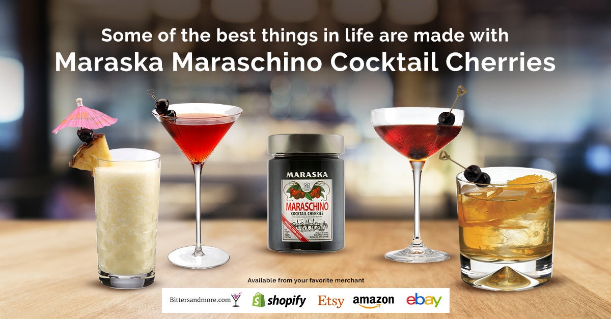 Maraska Maraschino Cocktail Cherries - Etsy