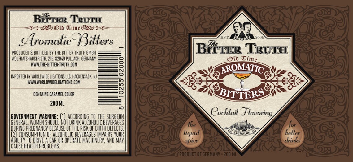 The Bitter Truth Aromatic Bitters - Etsy