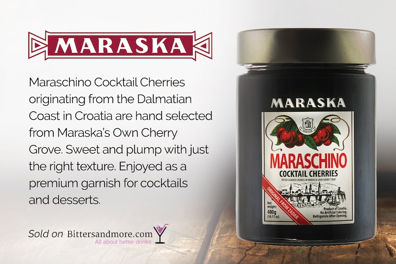 Maraska Maraschino Cocktail Cherries - Etsy