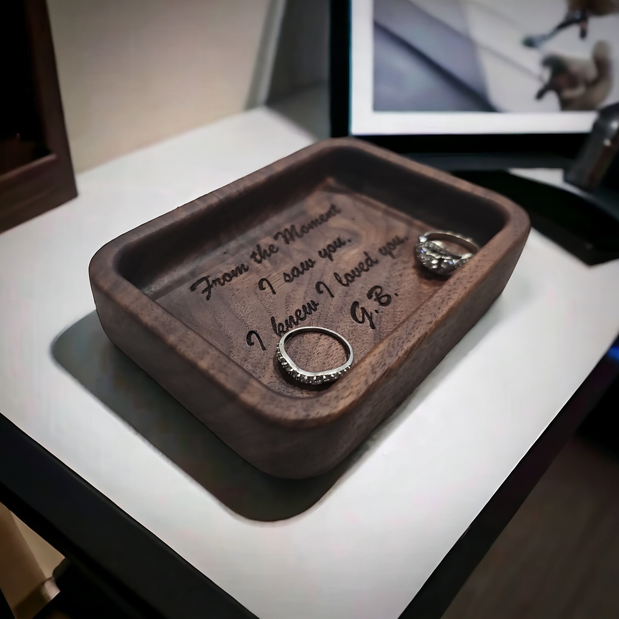 Personalized Ring Tray - Etsy