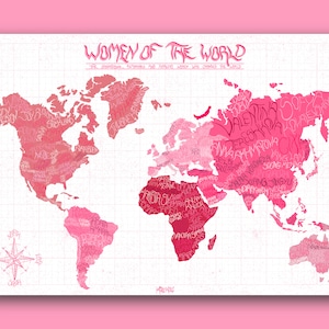 Women of the World - Incredible Women Displayed on a Map ...