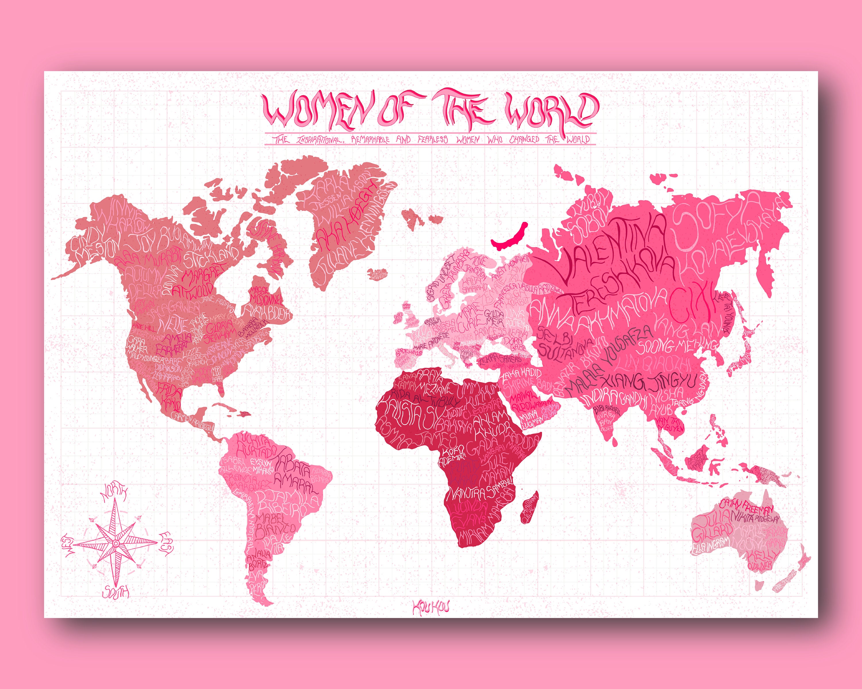 Women of the World - Incredible Women Displayed on a Map ...