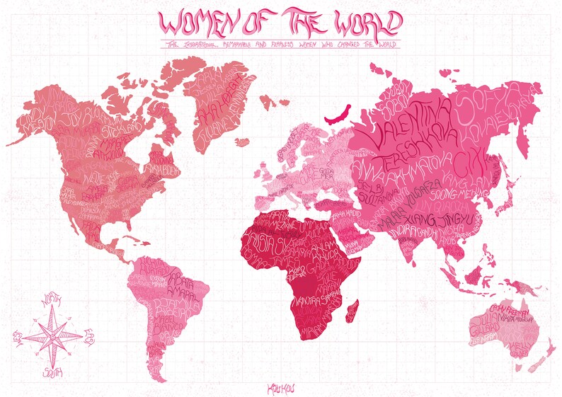 Women of the World - Incredible Women Displayed on a Map ...
