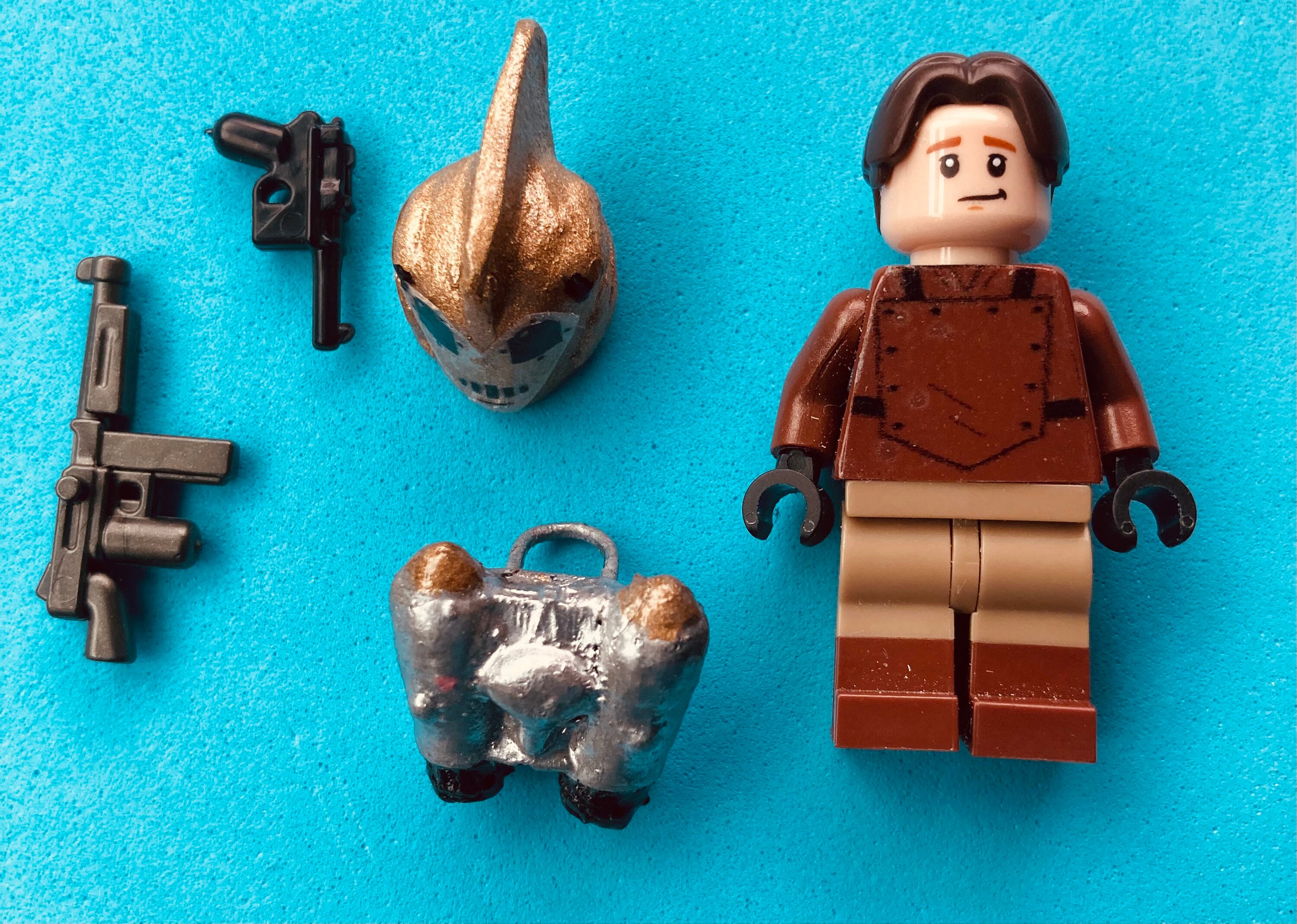 Custom Lego Rocketeer Minifigure With Accessories and Case Dave Stevens ...