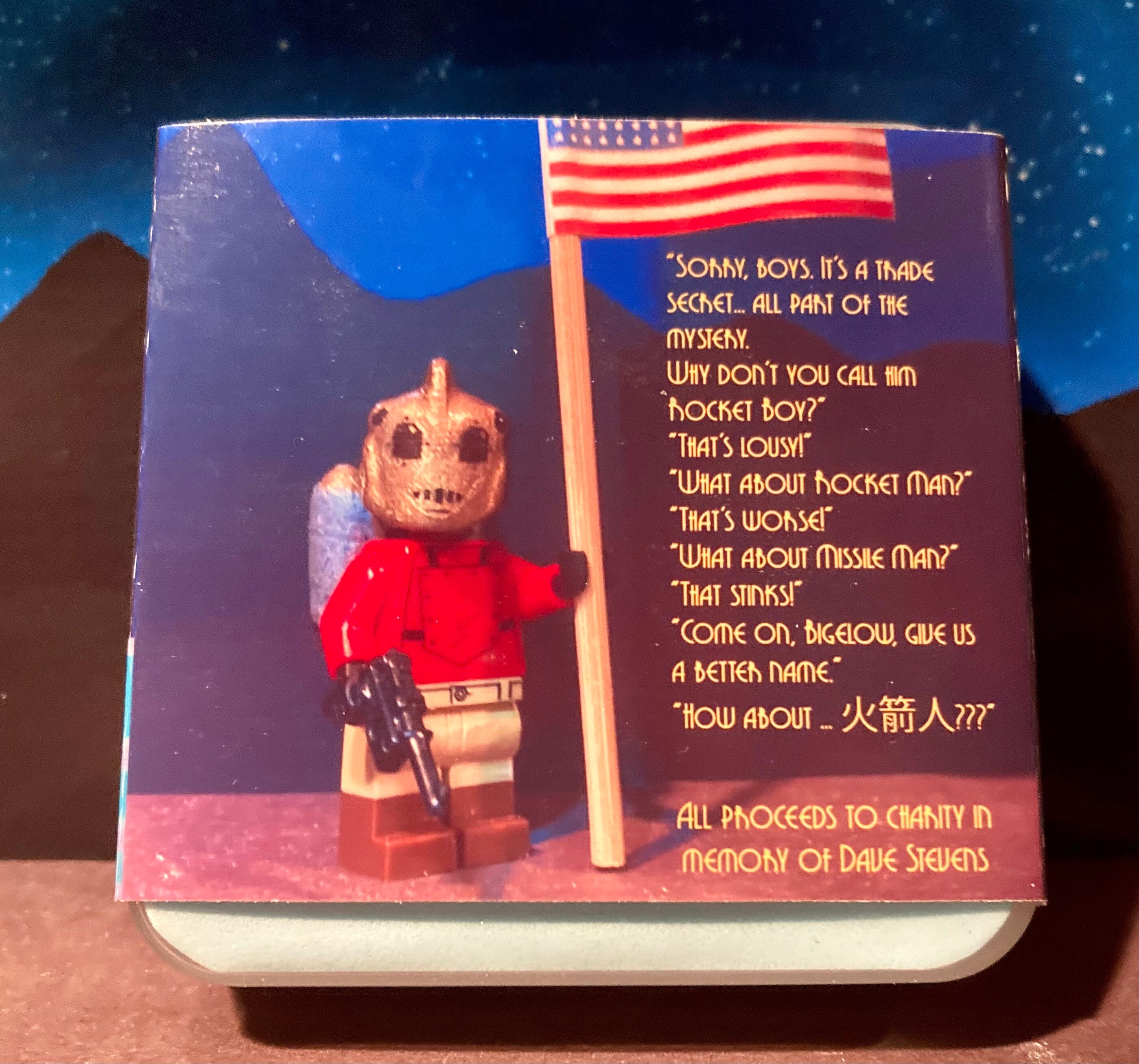 Custom Lego Rocketeer Minifigure With Accessories and Case Dave Stevens ...