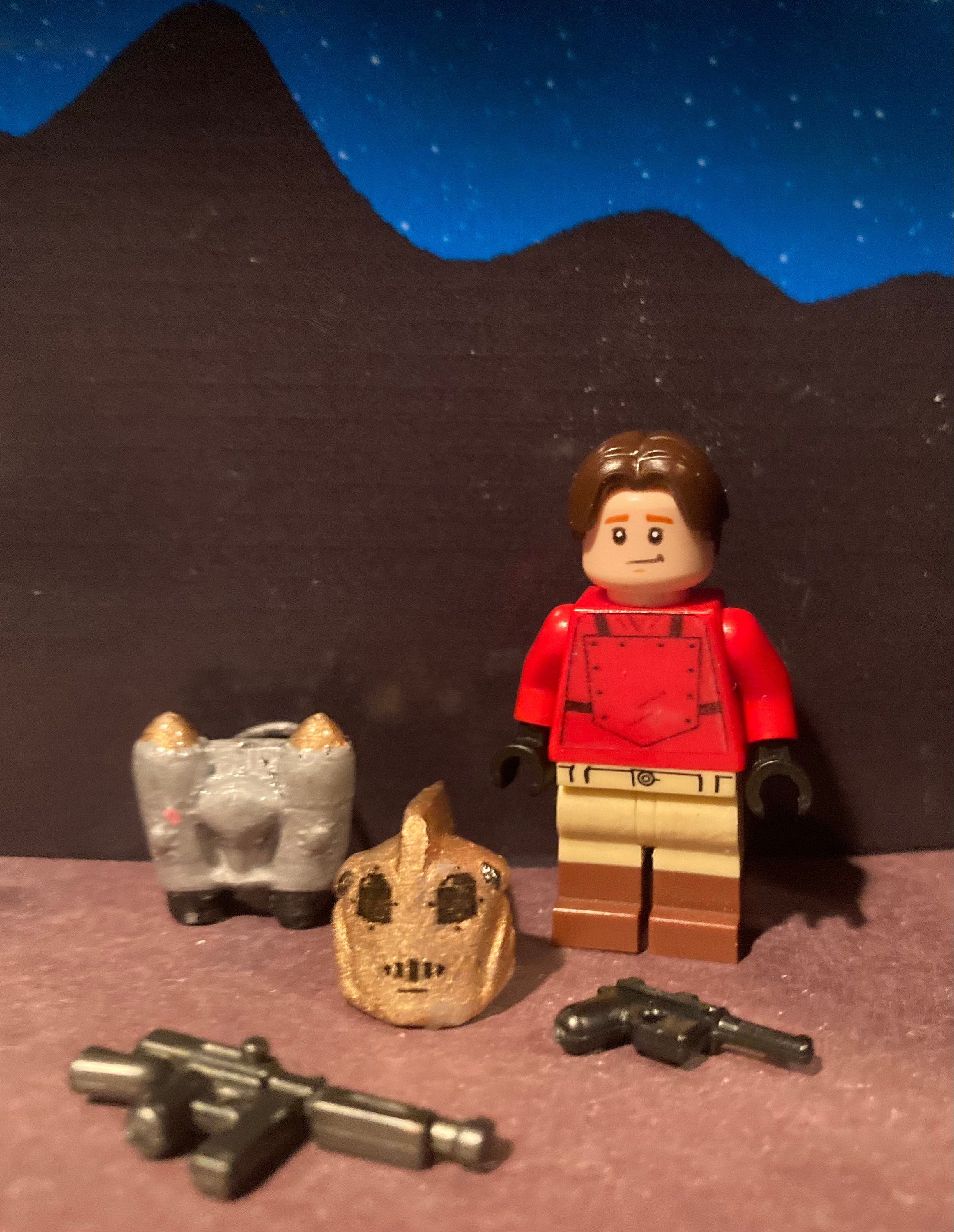 Custom Lego Rocketeer Minifigure With Accessories and Case Dave Stevens ...