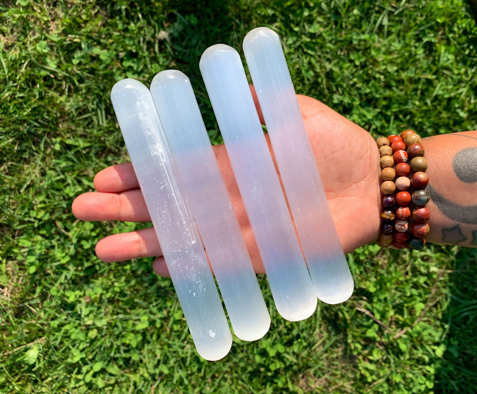 Polished Selenite Wand, Spiritual Cleansing Crystal, Healing Reiki ...