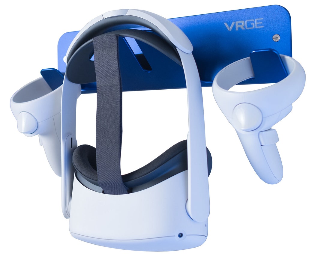 VRGE VR Headset Wall Mount: Universal Storage Hook - Blue - Etsy