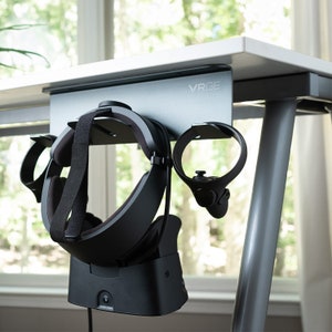 VR Headset Under Desk Mount: Anodized Aluminum VRGE Storage Stand - Etsy