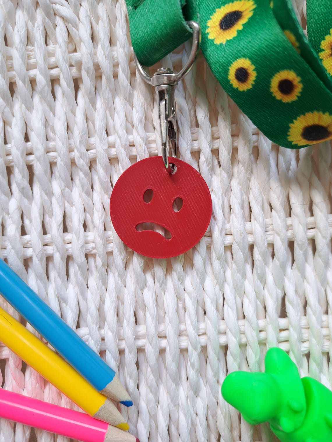 Happy Sad Emotion Tags: Autism Nonverbal Communication Keychain - Etsy UK