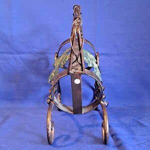 WINE BOTTLE Carrying CADDY Metal Holder Carrier Rack Handled Cart ...