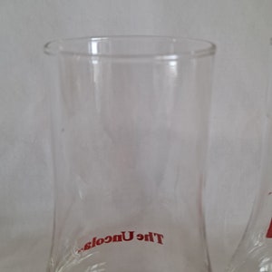 Lot 2 Vintage 7-up UPSIDE DOWN GLASSES 5 3/4" Logo the Uncola Tumblers ...