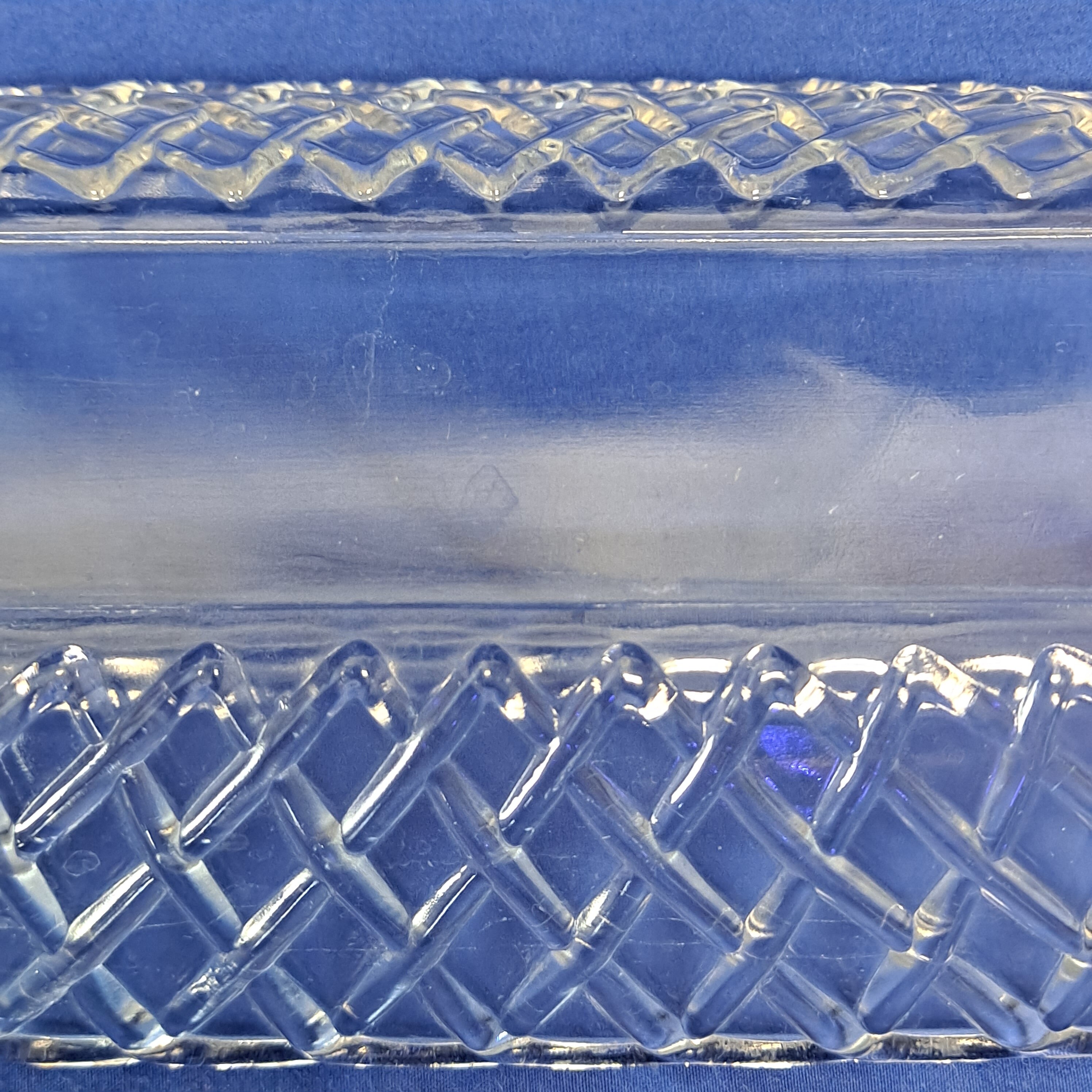 Vintage Indiana Glass PRETZEL CLEAR Oval Celery Serving DISH Bowl ...