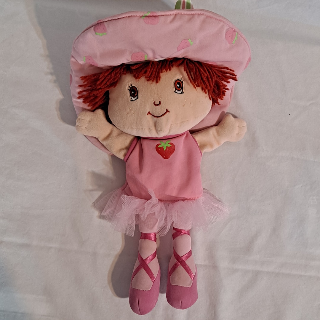 Strawberry Shortcake Ballerina PLUSH PUPPET DOLL 15 Tall Stuffed Ballet ...