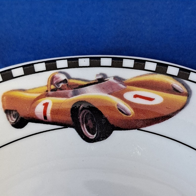 Lot 4 Sakura COCA COLA Racecar Bread & Butter PLATES Coke 7 Dessert ...