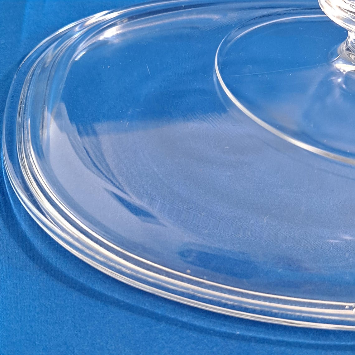 Pyrex GLASS REPLACEMENT Casserole Oval LID F12C Corning Cover 1.5 Qt ...