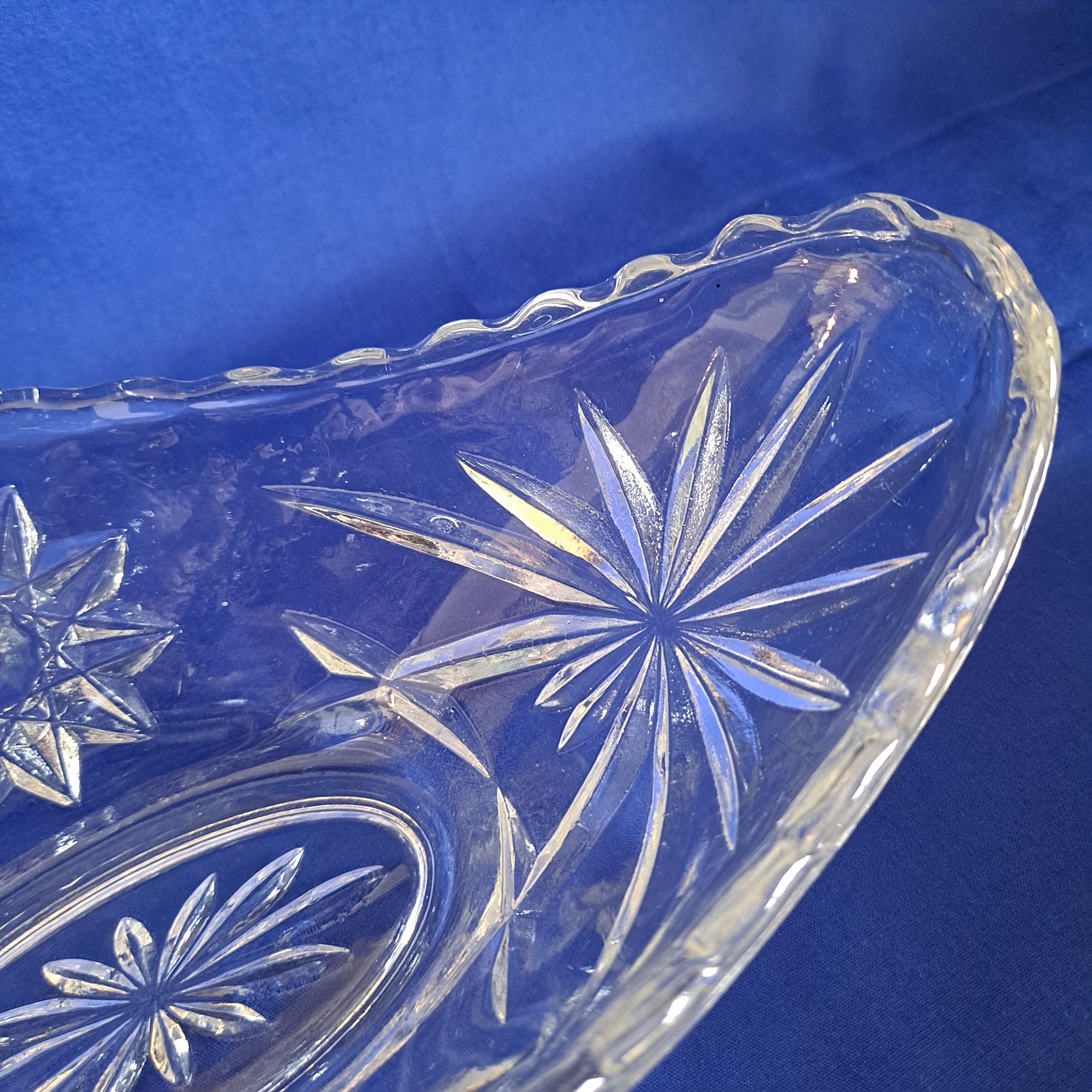 Vintage 6 Anchor Hocking BANANA Split BOATS Prescut Star of David Gravy ...