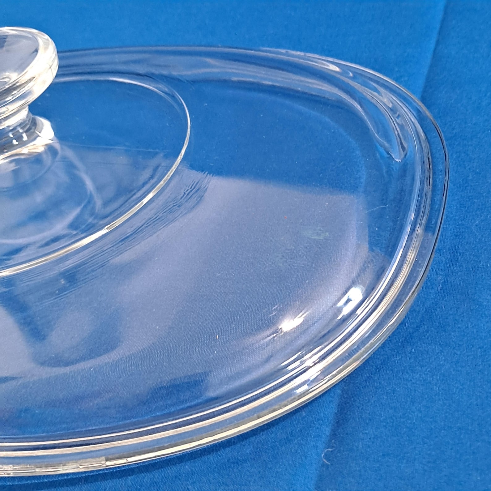 Pyrex GLASS REPLACEMENT Casserole Oval LID F12C Corning Cover 1.5 Qt ...