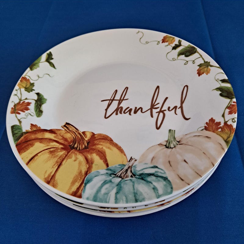 Thankful Plate Decor - Etsy