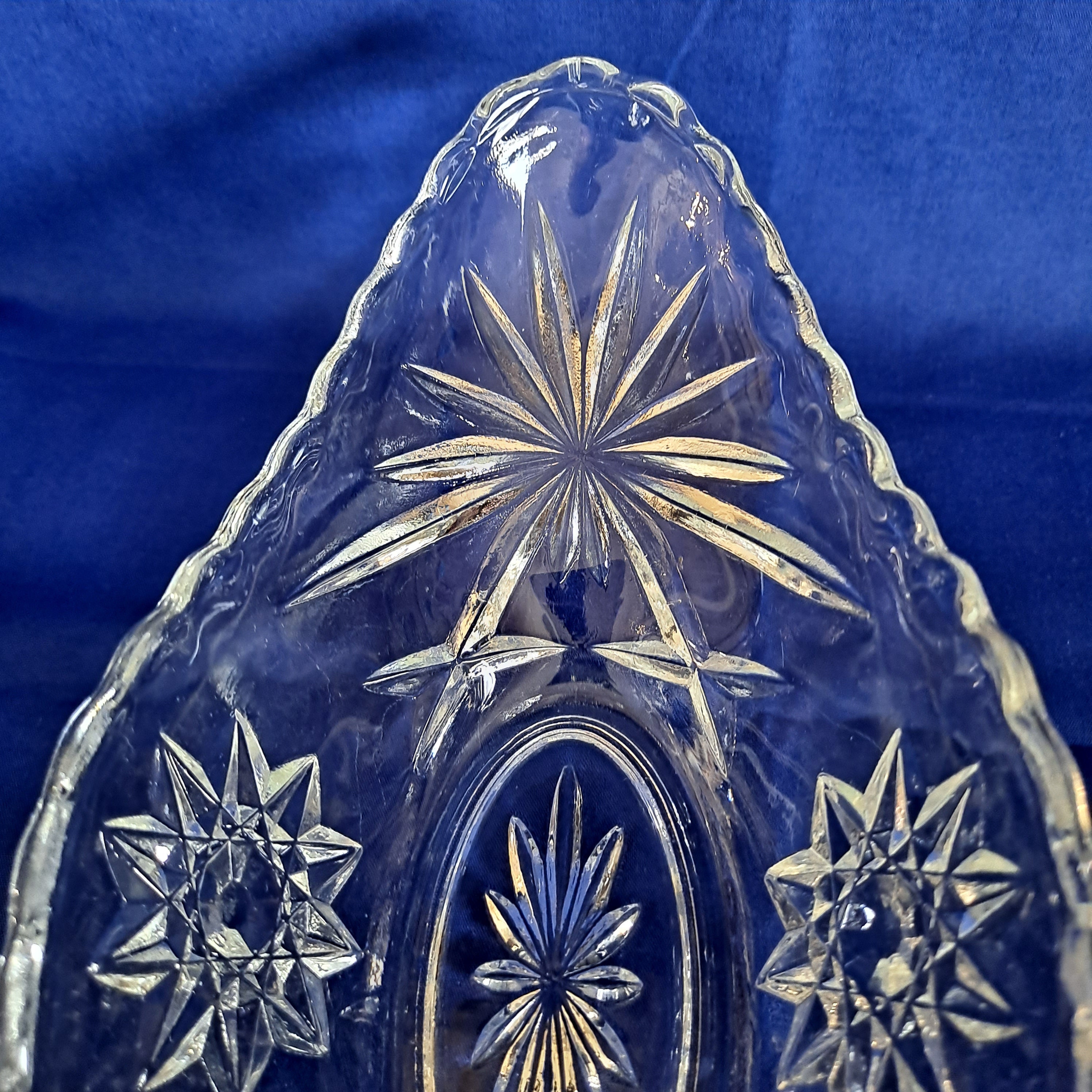 Vintage 6 Anchor Hocking BANANA Split BOATS Prescut Star of David Gravy ...