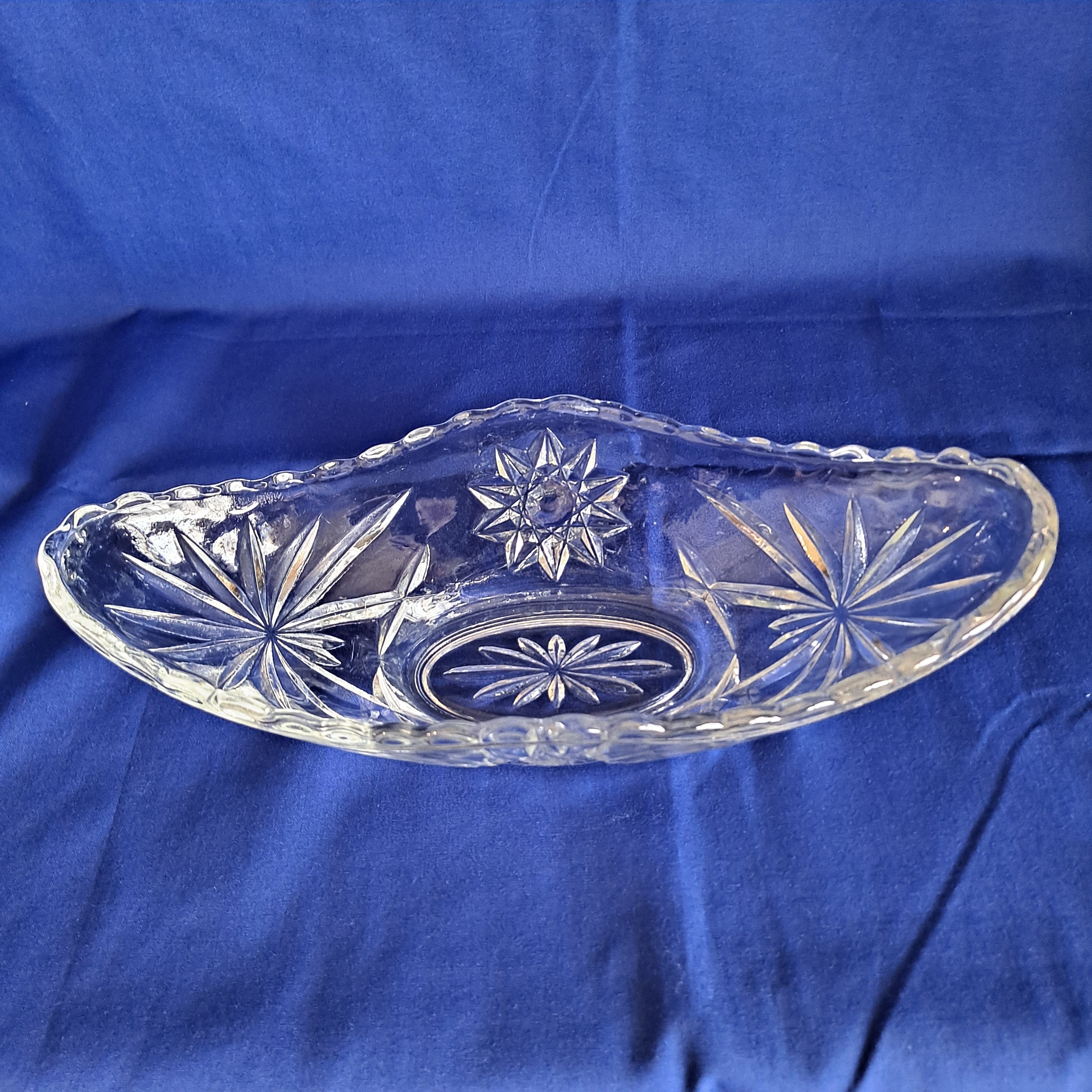 Vintage 6 Anchor Hocking BANANA Split BOATS Prescut Star of David Gravy ...