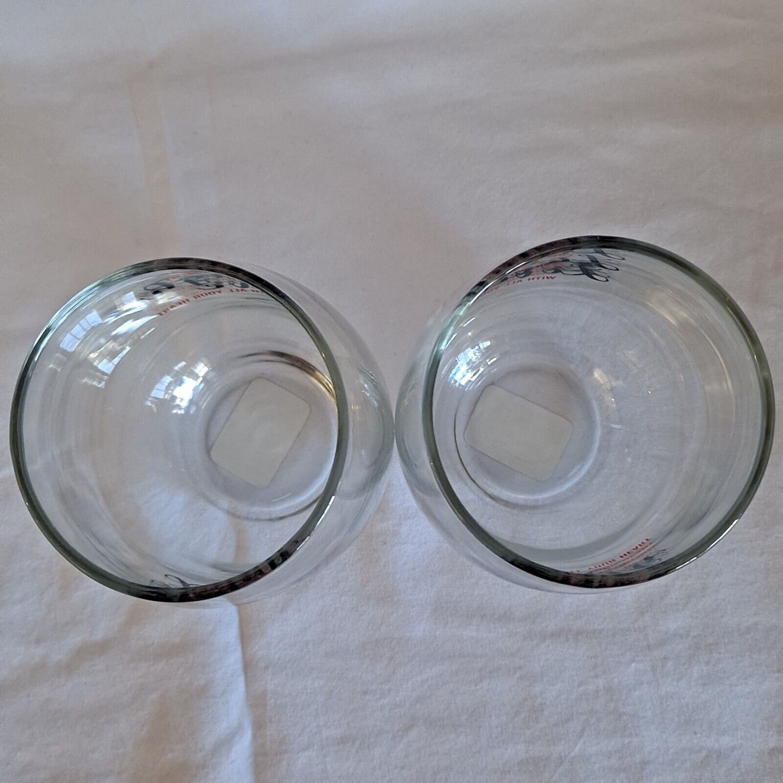 Set 2 Cristar LIVE LAUGH LOVE Stemless Wine Glasses Drinking 15.5 Oz ...