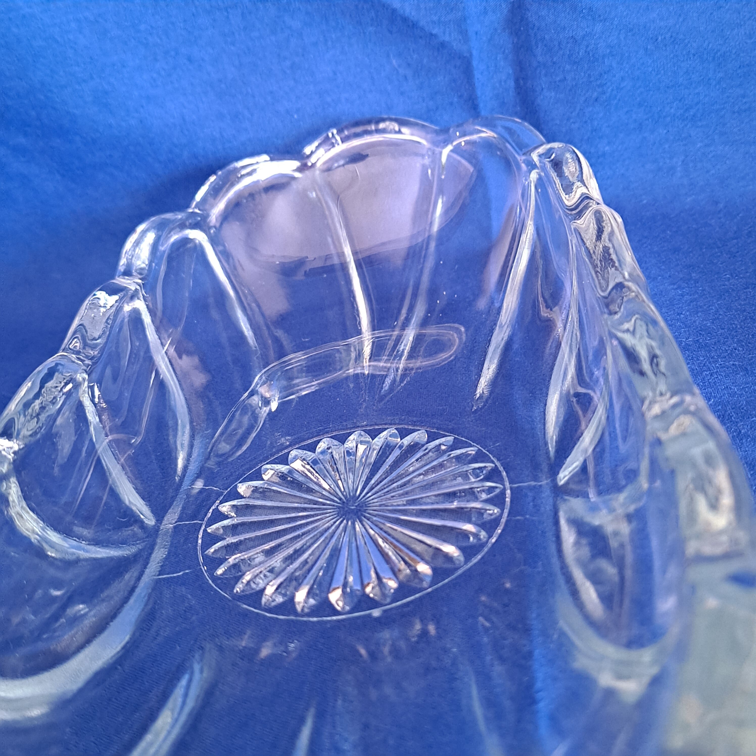 Vintage 6 Anchor Hocking BANANA SPLIT BOATS Clear Glass Soda Fountain ...