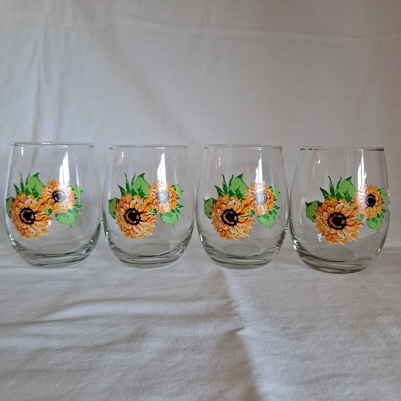 Sunflower Glasses - Etsy