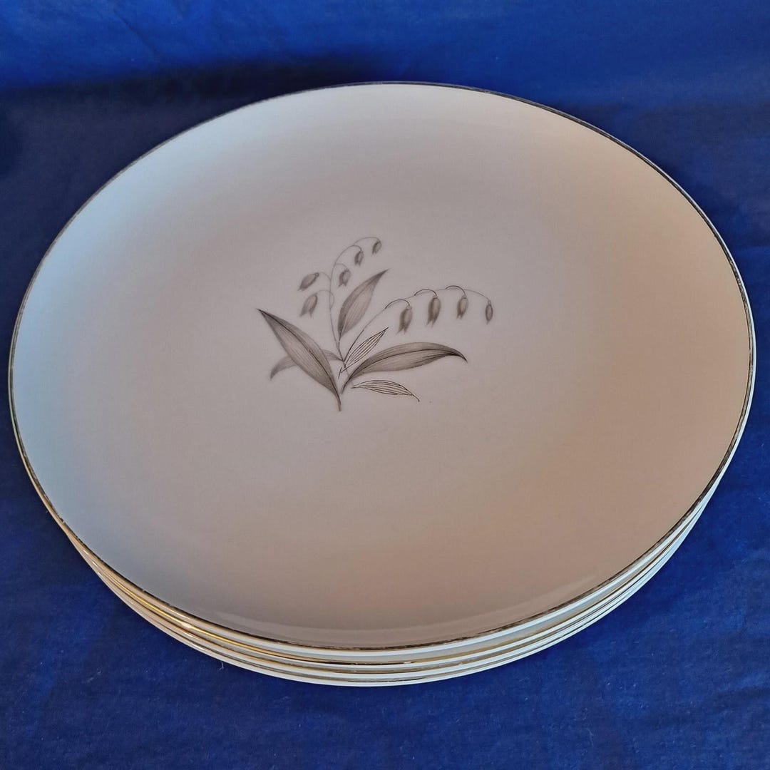 Vintage Set 4 Kaysons GOLDEN RHAPSODY 9 1/4 Dinner PLATES Fine ...
