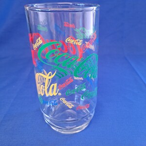 Coca Cola RAINBOW GLASS Coke Tumblers 16oz Cups Soda Indiana Glass - Etsy