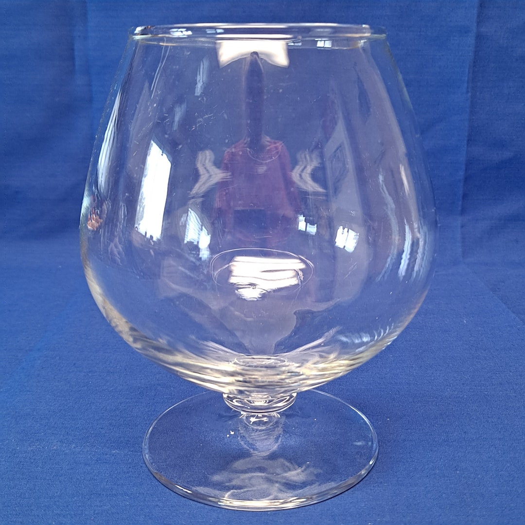 Vintage BRANDY SNIFTER GLASS Crystal Sniffer Congnac Cocktail Spirits ...