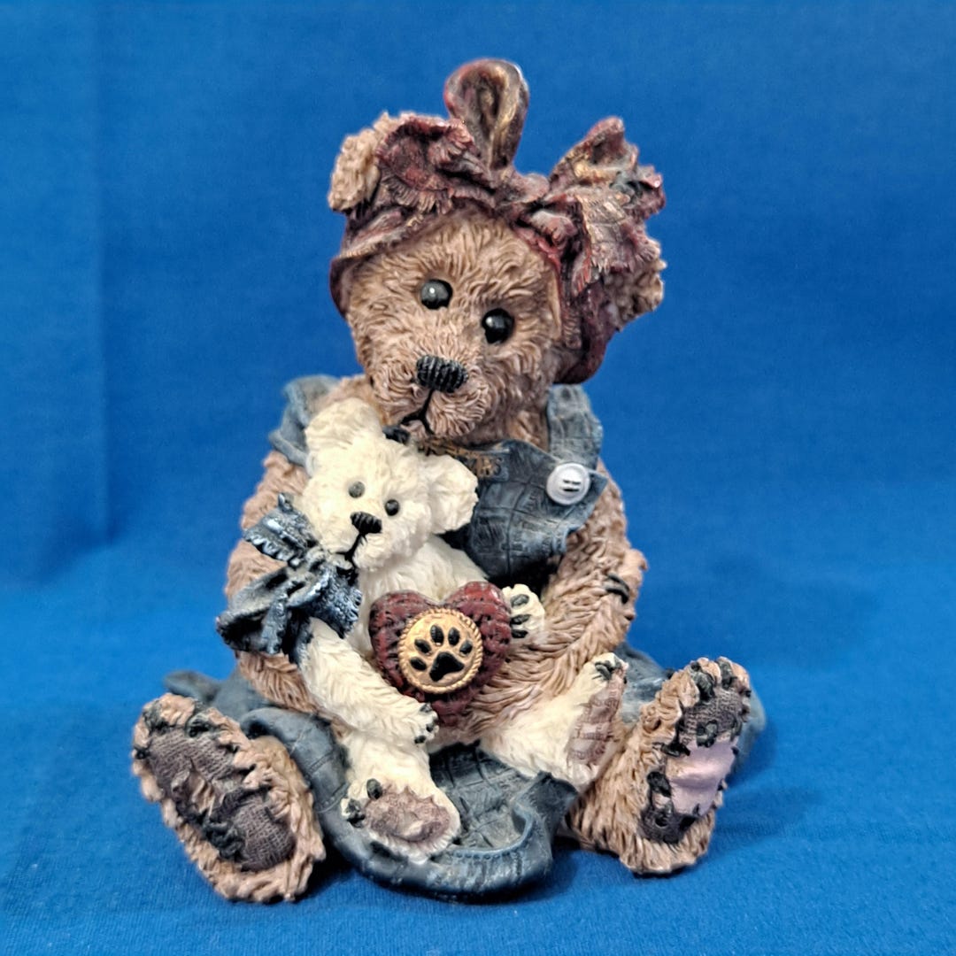 Vintage Boyds Bears MOMMA MCBEAR and CALEDONIA Quiet Time Figurine ...
