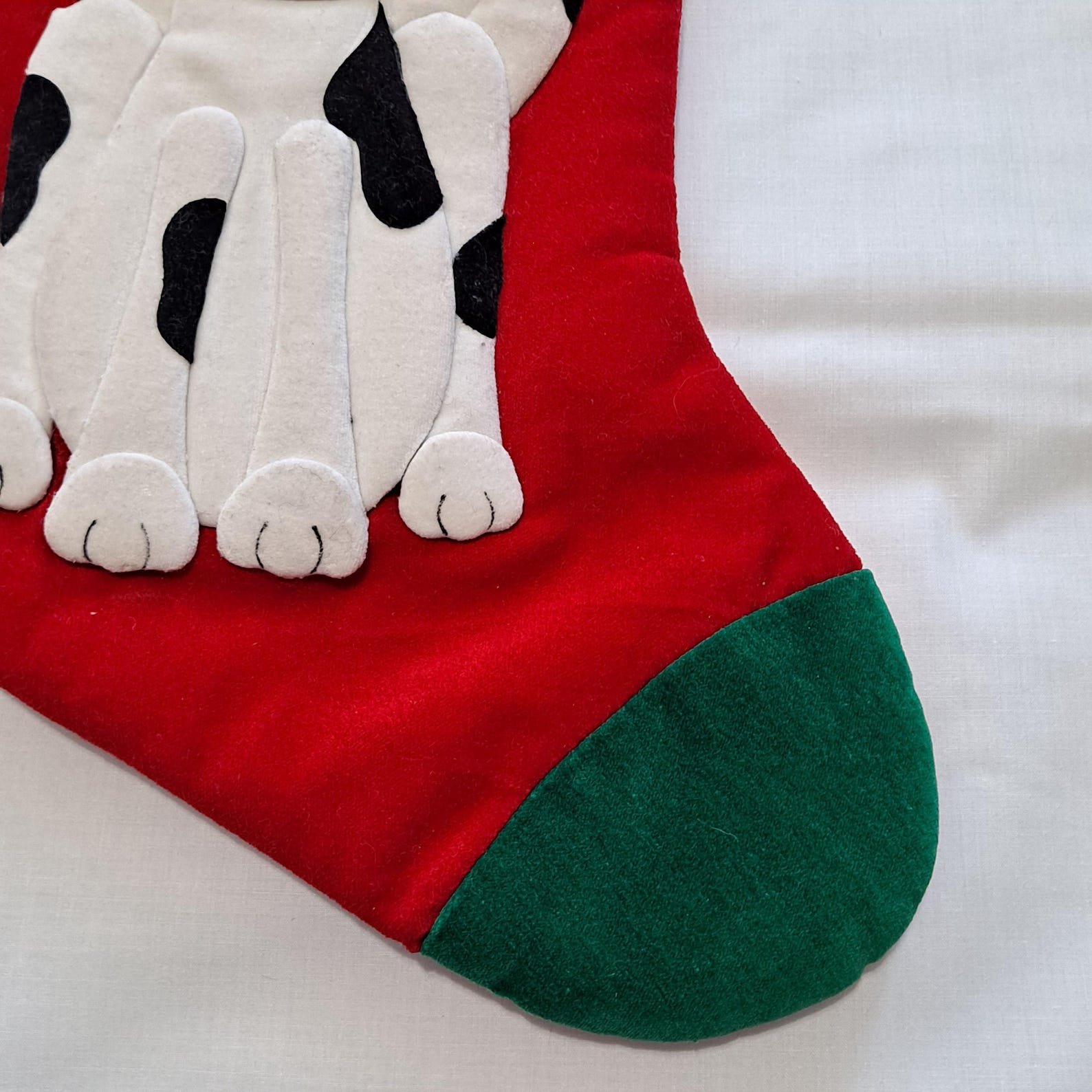 2002 Prima Creations DOG Felt CHRISTMAS STOCKING Puppy Plush 18" Angel ...