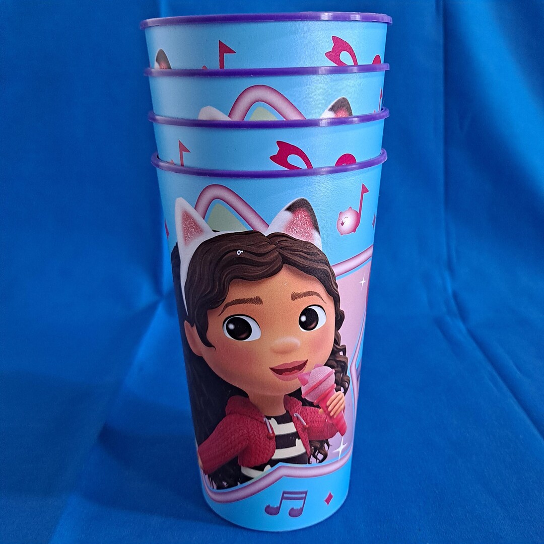 Set 4 GABBY'S DOLLHOUSE TUMBLERS Dreamworks Kid Plastic Drink Cup Water ...
