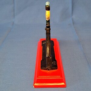 Vintage SOLDIER NUT CRACKER Smasher Breaker Manual Metal Wood Cast Iron ...