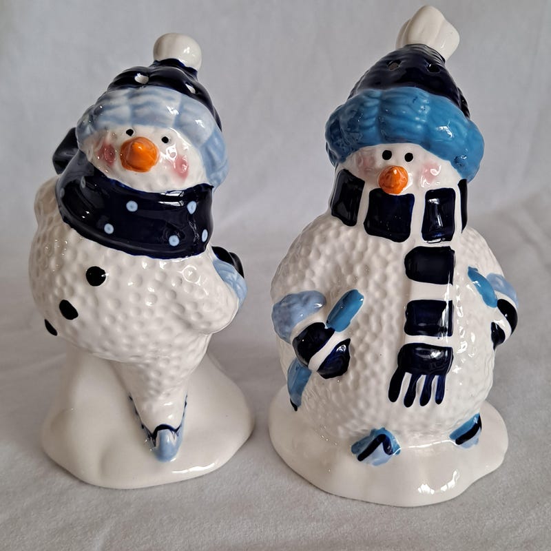 Salt Shaker Snowman - Etsy