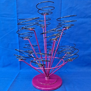 Metal Carousel CUPCAKE STAND Dessert Holder Display Wire Holds 13 ...
