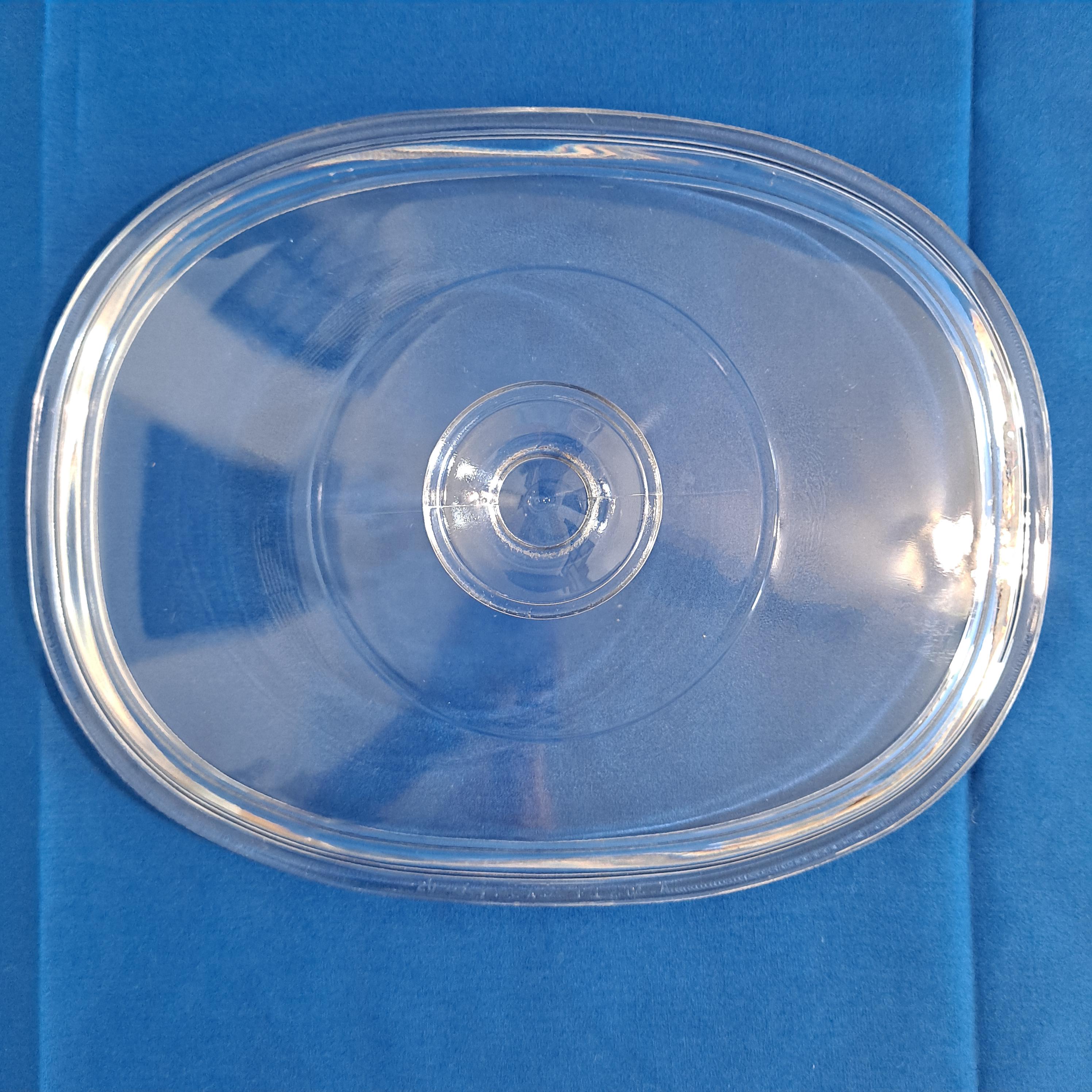 Pyrex GLASS REPLACEMENT Casserole Oval LID F12C Corning Cover 1.5 Qt ...