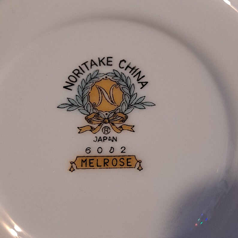 Vintage 4 NORITAKE China MELROSE 6002 Bread Plates & Saucers Dessert 6 ...