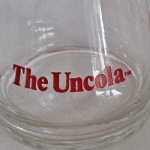 Lot 2 Vintage 7-up UPSIDE DOWN GLASSES 5 3/4" Logo the Uncola Tumblers ...