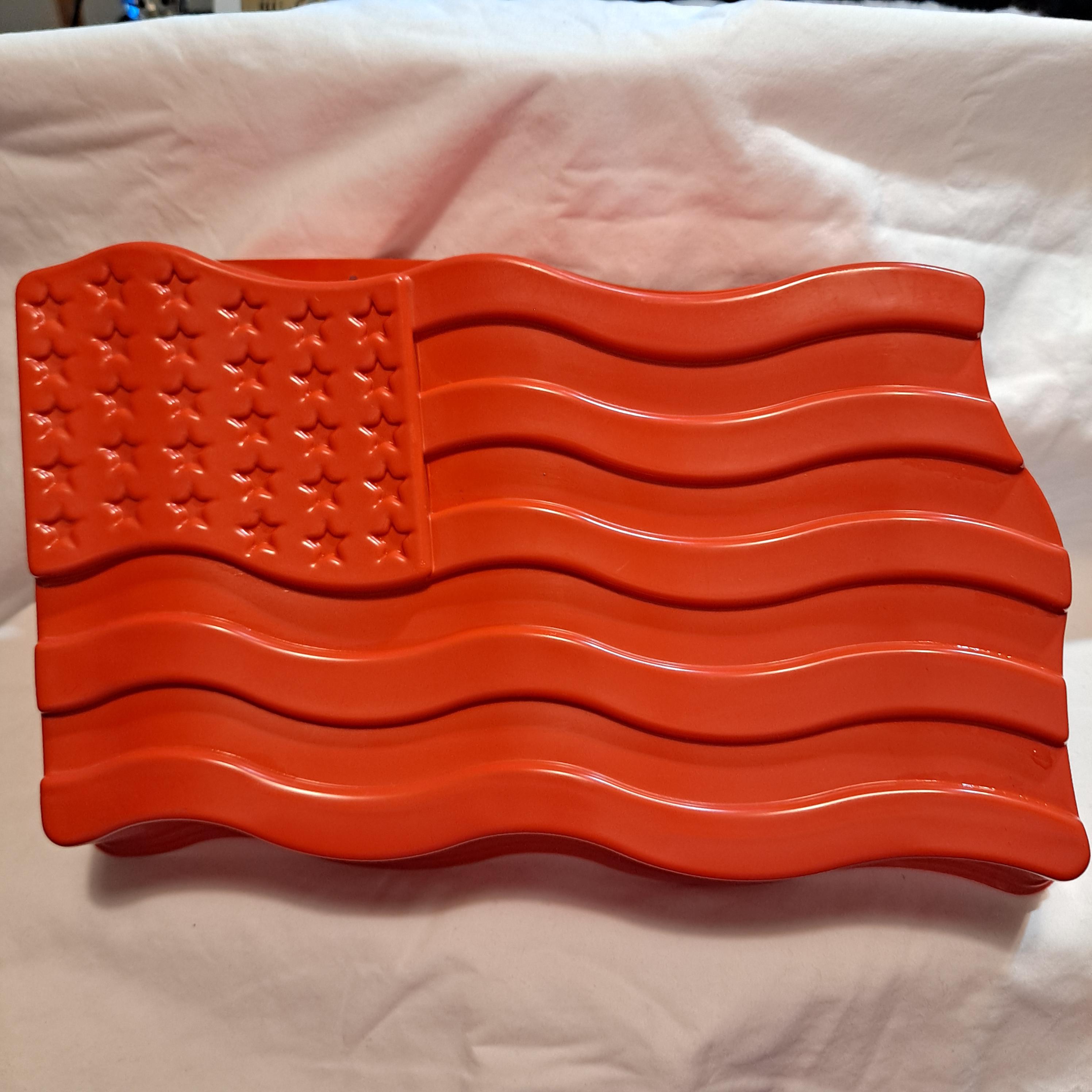 AMERICAN FLAG Jell-o MOLD Big Jello Jiggler United States America ...