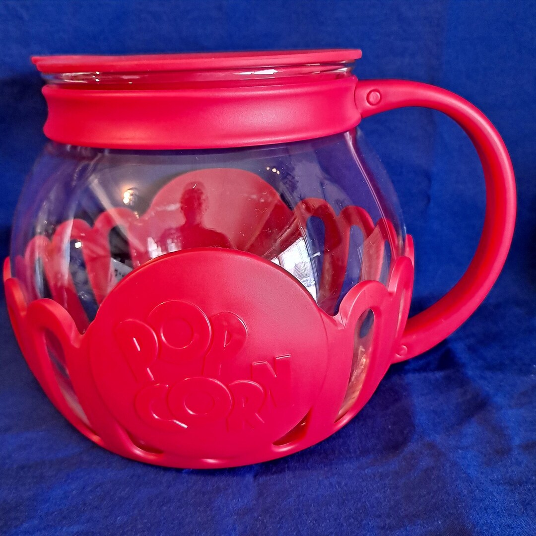 Ecolution MICO-POP MICROWAVE Popcorn Popper Glass Bowl Lid 1 1/2" Qt - Etsy