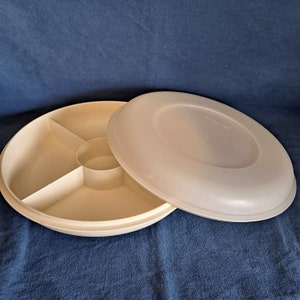 Vintage TUPPERWARE DIVIDED Server TRAY 1708 Serving Center Vegetable ...