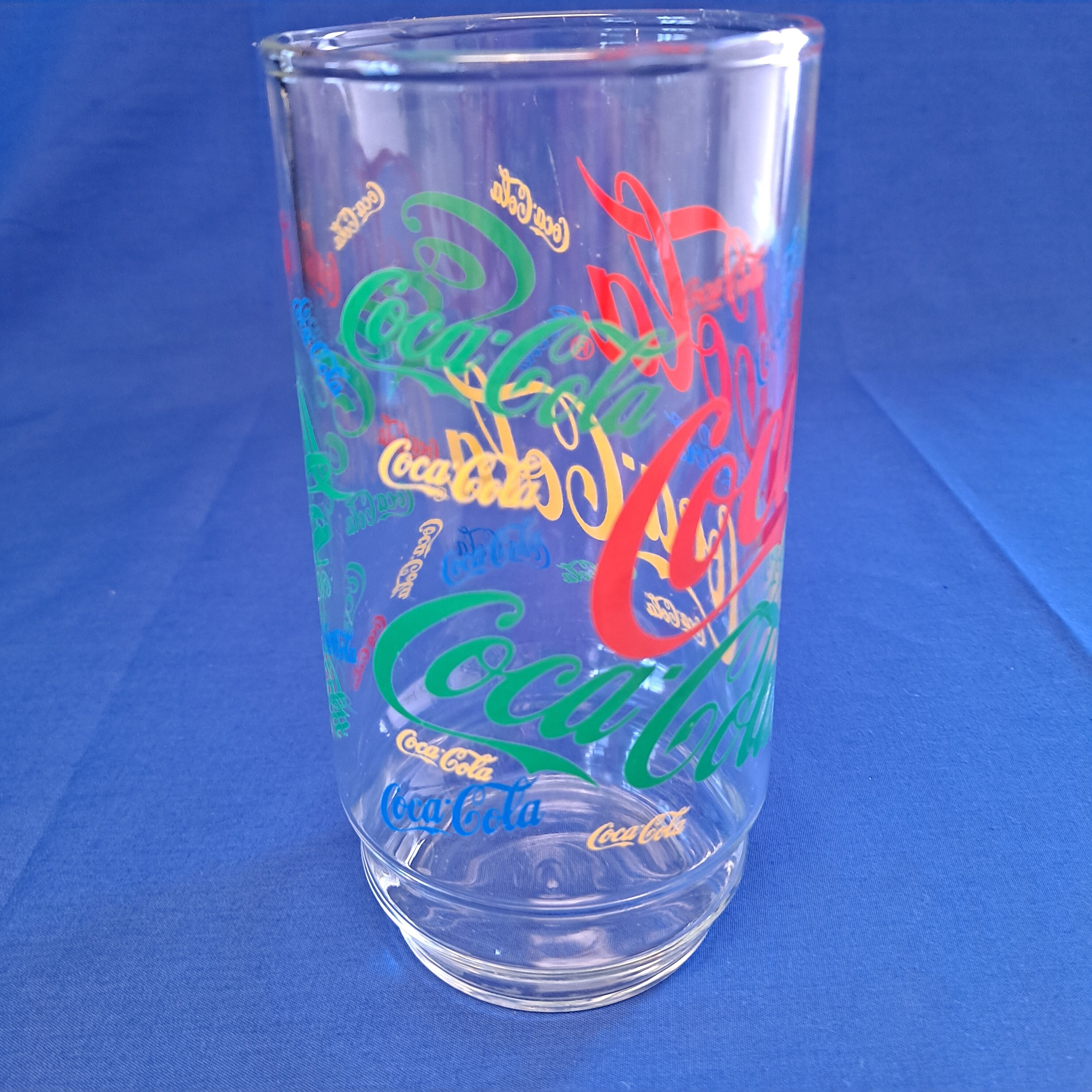Coca Cola RAINBOW GLASS Coke Tumblers 16oz Cups Soda Indiana Glass - Etsy